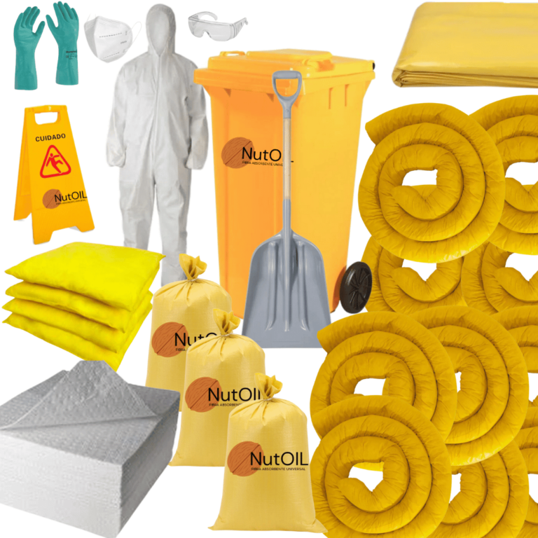 Kit Antiderrame Hidrocarburos 240 Lts premium de alto rendimiento - Kit ...